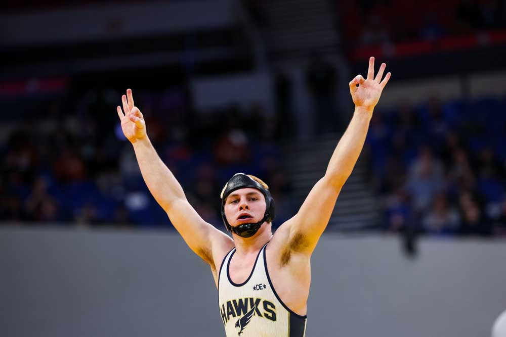 La Pine wrestler Devon Kerr wins 144-pound title at Sierra Nevada ...