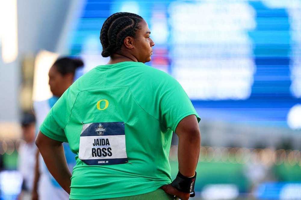 Seeking first Olympics bid, Oregon Ducks shot putter Jaida Ross finds ...