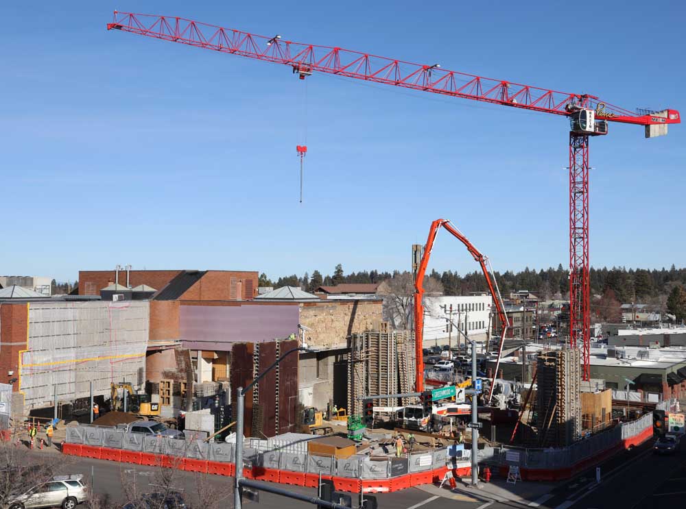 Tower crane removal to close part of Bond Street in downtown Bend | The ...