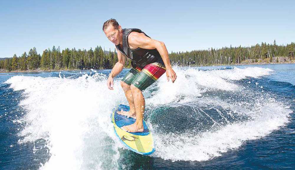 Surfing wake at Cultus Lake | The Bulletin