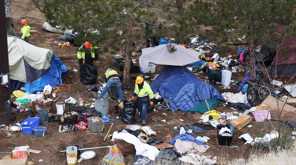 Oregon Department of Transportation cleaning up homeless camps in ...