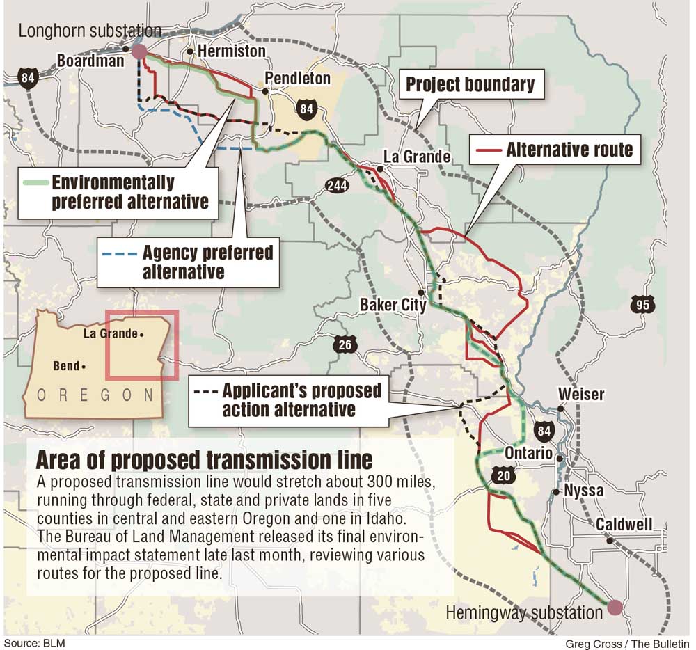 Agencies detail plans for big transmission line | The Bulletin