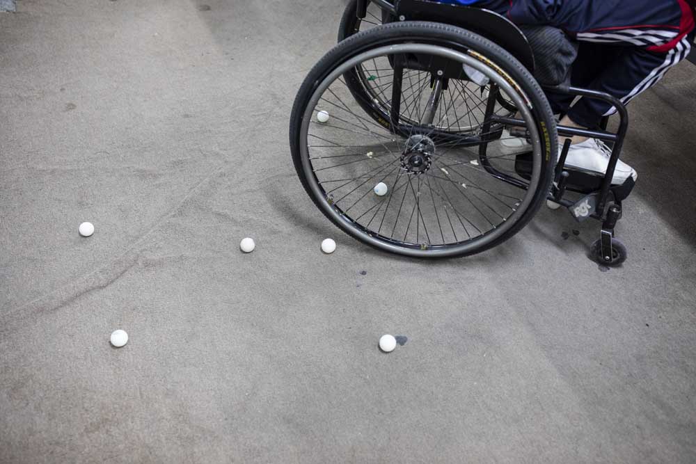 She’s 14, disabled from a bomb blast and one of Iraq’s top table tennis ...