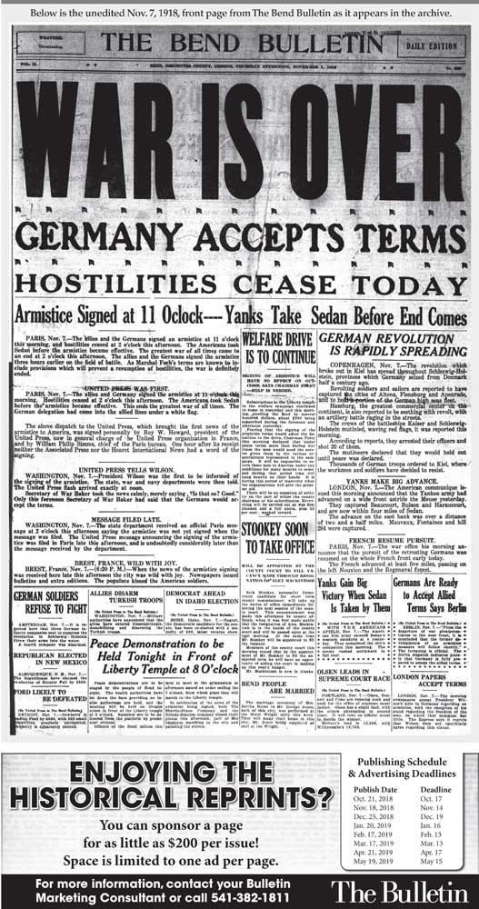 The Bend Bulletin, Nov. 7, 1918 | The Bulletin