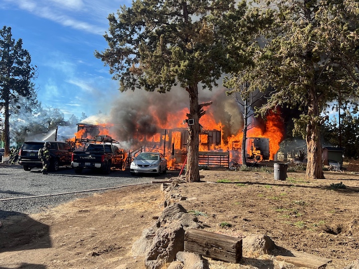 Fire destroys home north of Bend | The Bulletin